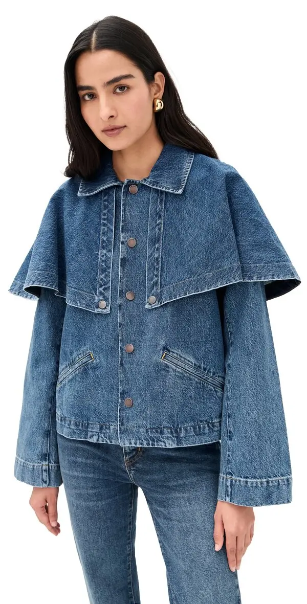 FRAME The Cape Denim Jacket - Figure