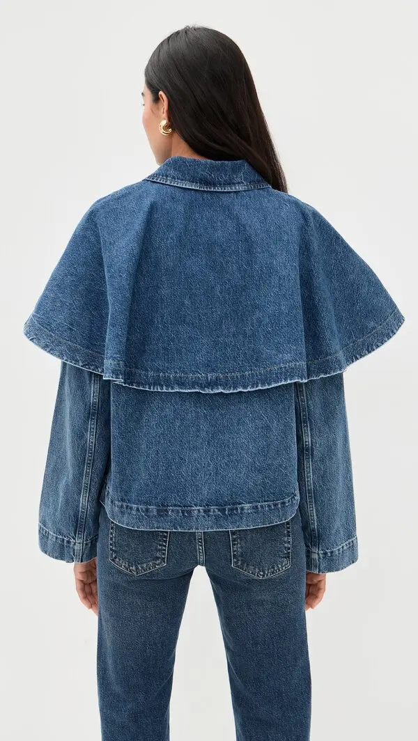 FRAME The Cape Denim Jacket - Figure