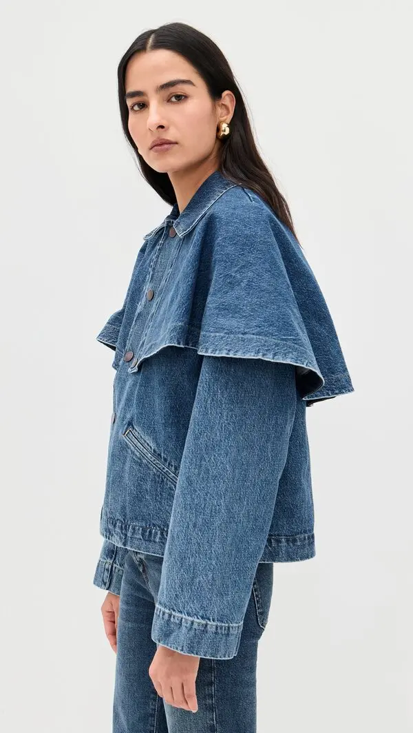 FRAME The Cape Denim Jacket - Figure