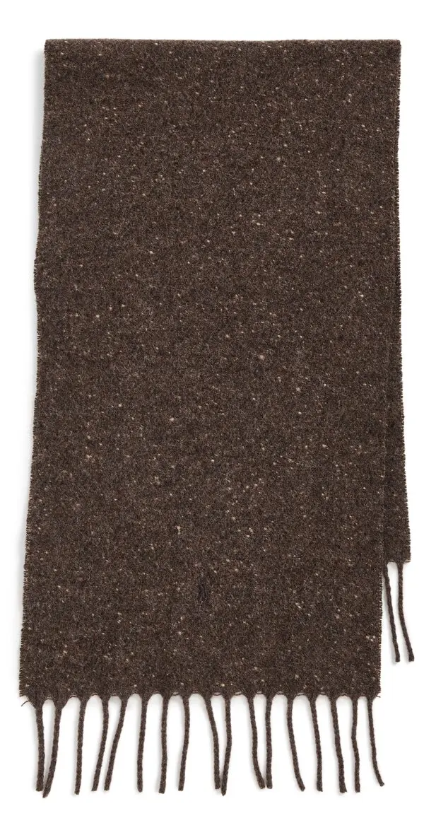 Ralph Lauren Donegal Scarf - Dark Brown