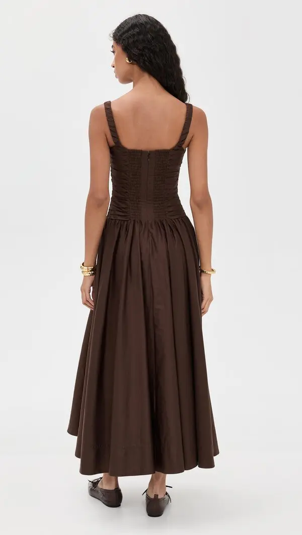 Aje Star Midi Dress - Chocolate