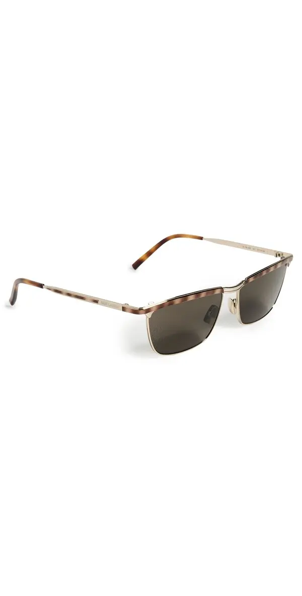 Saint Laurent Sl 795 Joe Sunglasses - Gold-gold-grey