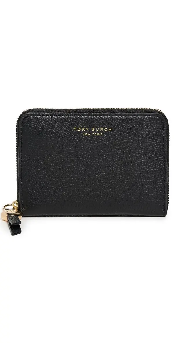 Tory Burch Romy Medium Zip Around Wallet - Black
