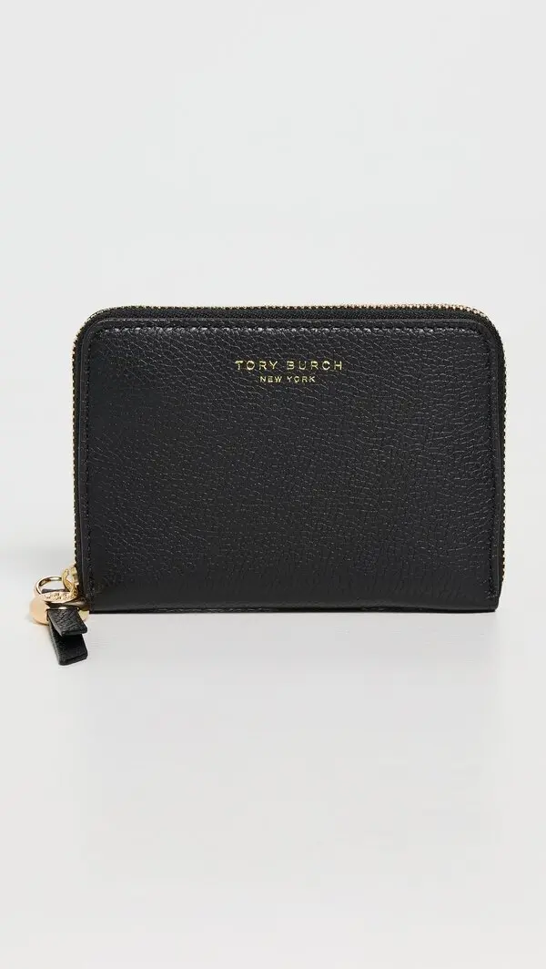 Tory Burch Romy Medium Zip Around Wallet - Black
