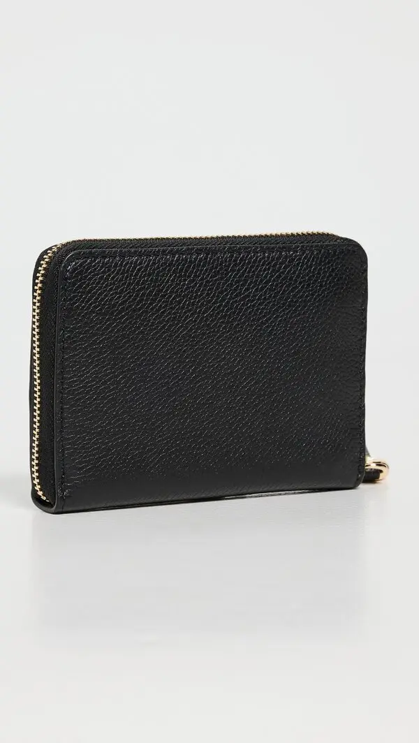 Tory Burch Romy Medium Zip Around Wallet - Black