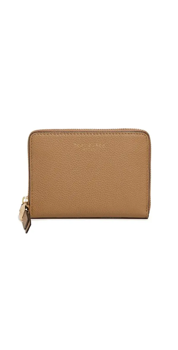 Tory Burch Romy Medium Zip Around Wallet - Tiramisu