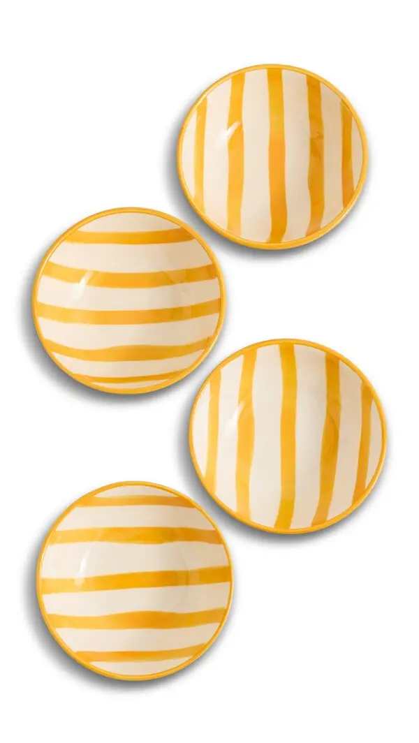 ZAFFERANO Small Bowl Set Of 4 - Yellow