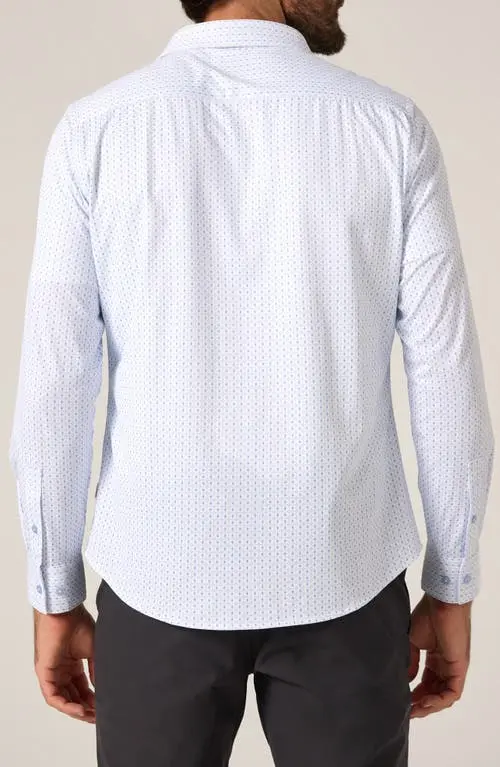 7 Diamonds Upton Wrinkle Resistant Performance Button-up Shirt - Light Blue