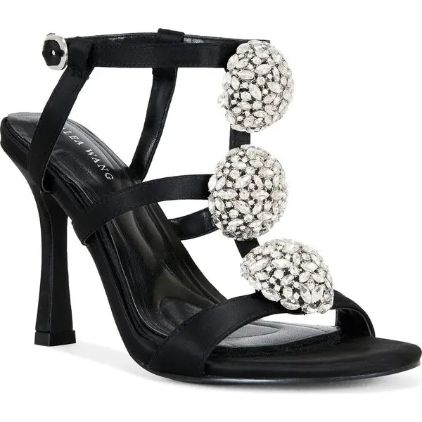 AZALEA WANG Bestella Ankle Strap Sandal - Black
