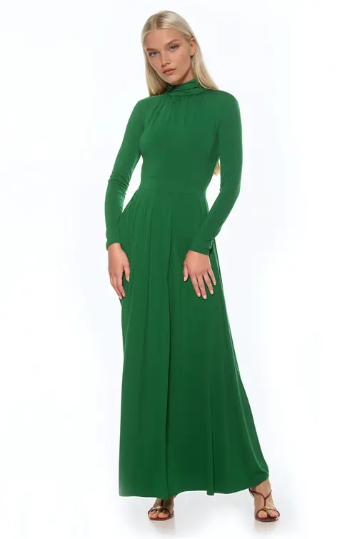 ALEXIA ADMOR Solene Fit And Flare Maxi Dress - Emerald