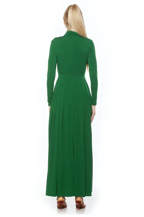 ALEXIA ADMOR Solene Fit And Flare Maxi Dress - Emerald