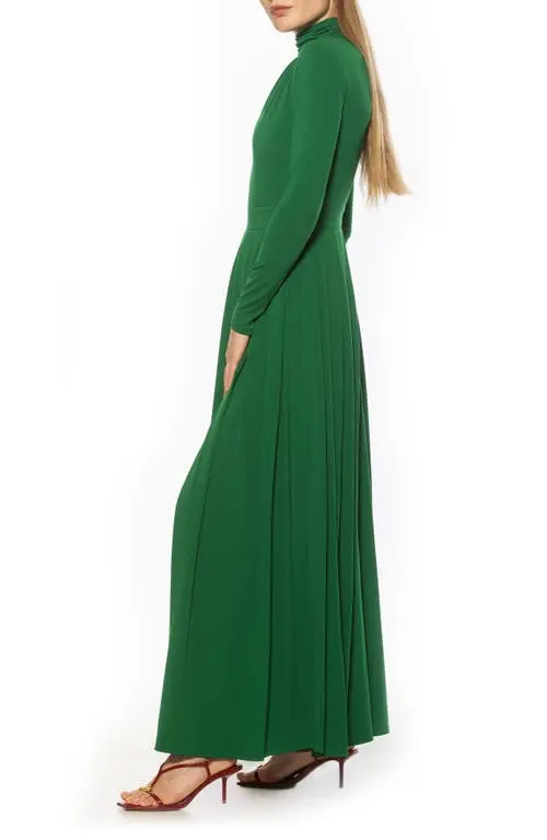 ALEXIA ADMOR Solene Fit And Flare Maxi Dress - Emerald