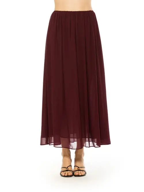 ALEXIA ADMOR Vayla Maxi Skirt - Burgundy