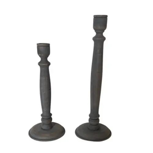 CG HUNTER Tapered Candle Holder - Dark Grey