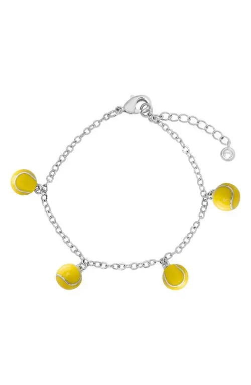 LILY NILY Tennis Ball Charm Bracelet - Silver