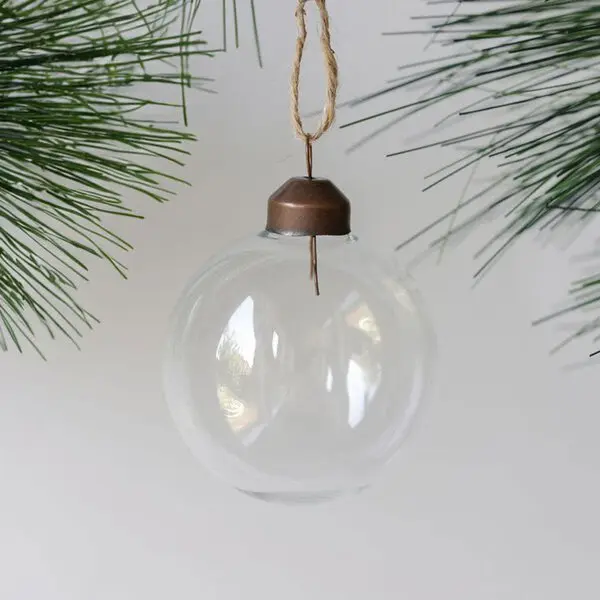 CG HUNTER 2.25" Glass Ornament - Clear