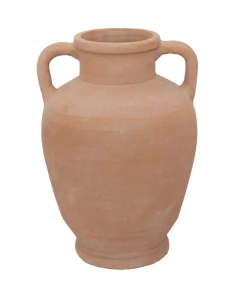 CG HUNTER 12" Terracotta Vase With Handles