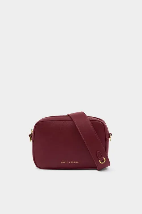 KATIE LOXTON Avery Small Crossbody Camera Bag - Cherry