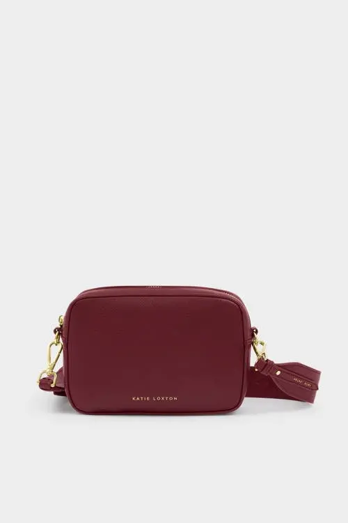 KATIE LOXTON Avery Small Crossbody Camera Bag - Cherry