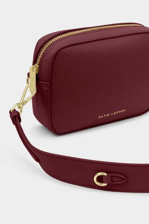 KATIE LOXTON Avery Small Crossbody Camera Bag - Cherry