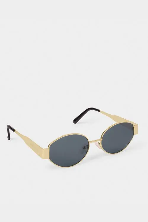 KATIE LOXTON Siena Sunglasses - Matte Gold
