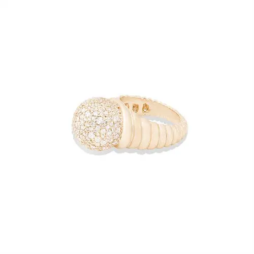 CAMPBELL + CHARLOTTE Revel Bobble Cocktail Ring - Diamond- Gold