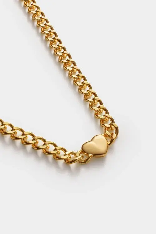 KATIE LOXTON Allure Waterproof Heart Chain Necklace