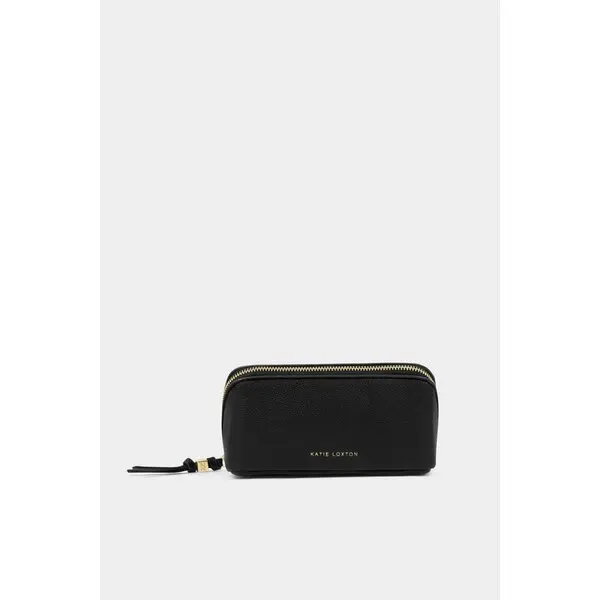 KATIE LOXTON Fold-out Mirror Makeup Bag - Black