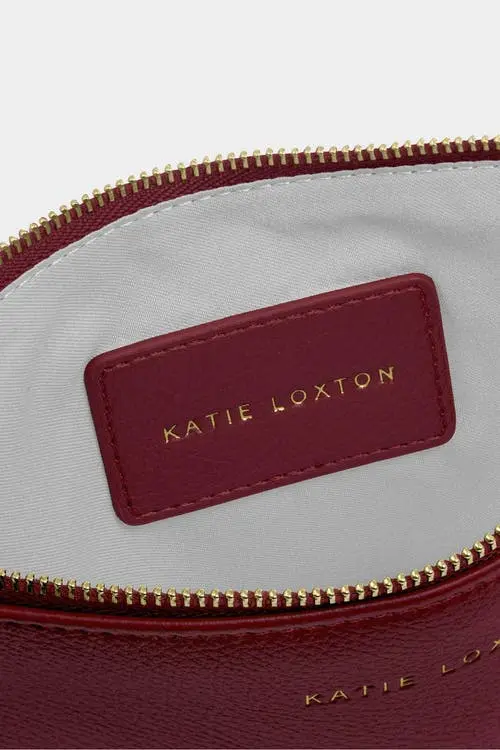 KATIE LOXTON Hallie Wristlet Pouch - Cherry