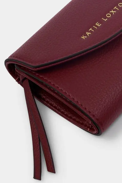 KATIE LOXTON Alba Wallet - Cherry