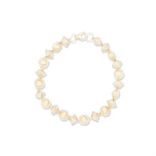 CAMPBELL + CHARLOTTE Revel Small Bead Bracelet - Diamond- Gold