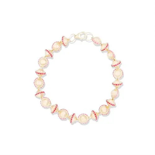 CAMPBELL + CHARLOTTE Revel Small Bead Bracelet - Ruby/ Pink Sapphire