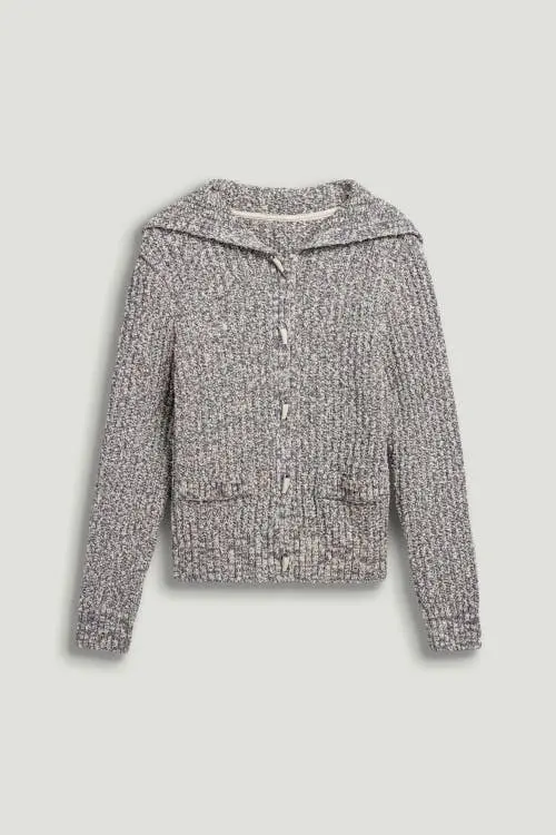 NOCTURNE Textured Knit Cardigan