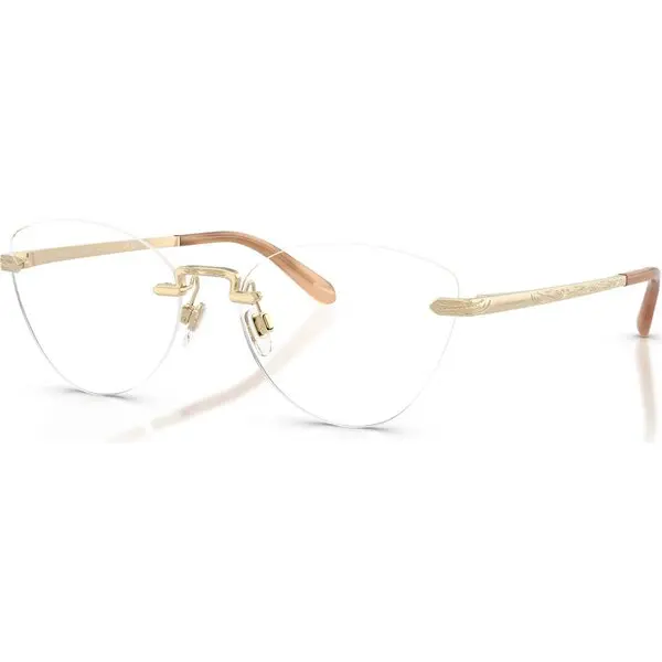 Ralph Lauren 54mm Cat Eye Optical Glasses - Gold