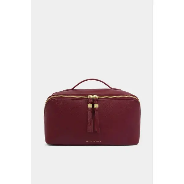 KATIE LOXTON Large Makeup And Toiletry Bag - Cherry