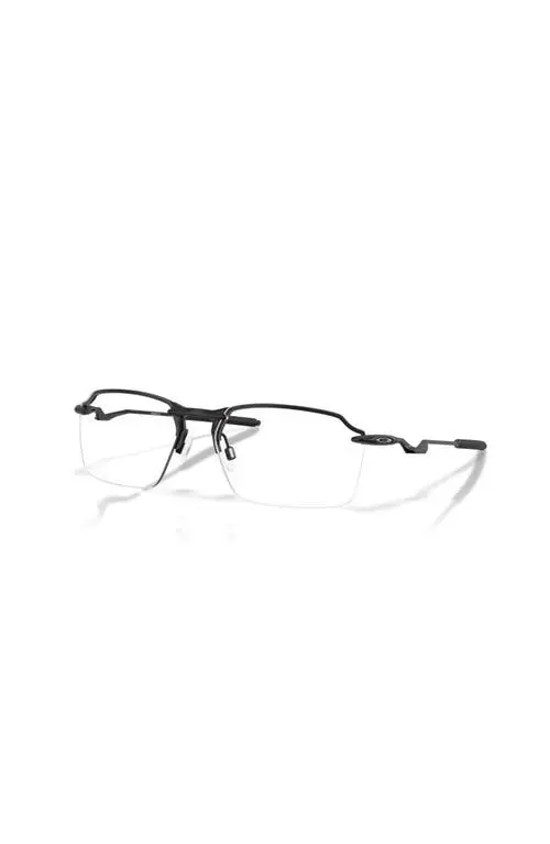Oakley 57mm Rectangle Eyeglasses - Black