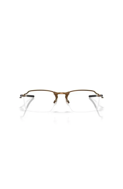 Oakley 57mm Rectangle Eyeglasses - Brown