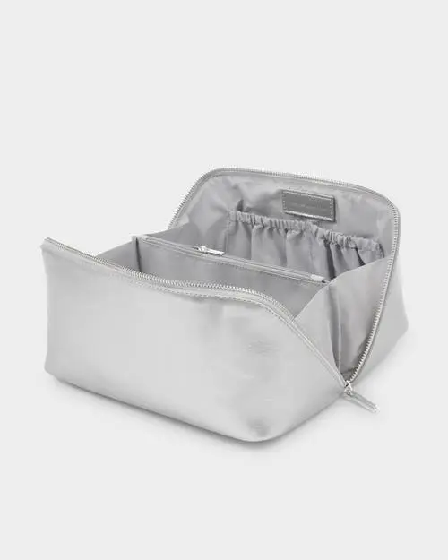 KATIE LOXTON Large Patent Crackle Makeup And Toiletry Bag