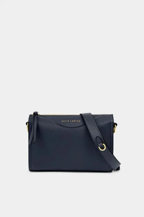 KATIE LOXTON Alba Camera Crossbody Bag - Navy