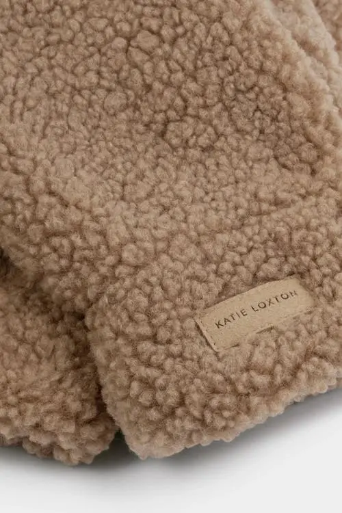 KATIE LOXTON Teddy Mittens With Cord