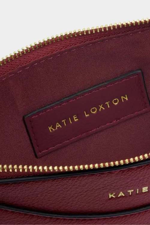 KATIE LOXTON Alba Wristlet Pouch - Cherry
