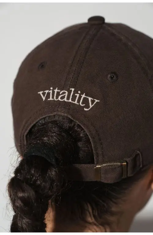 VITALITY Cotton Twill Baseball Cap - Espresso
