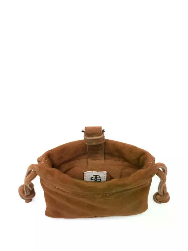 THE GARMENT Drawstring Suede Pouch