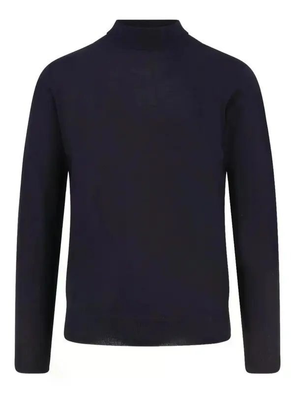 FILIPPO DE LAURENTIIS Merino Wool Turtleneck Sweater - Blue