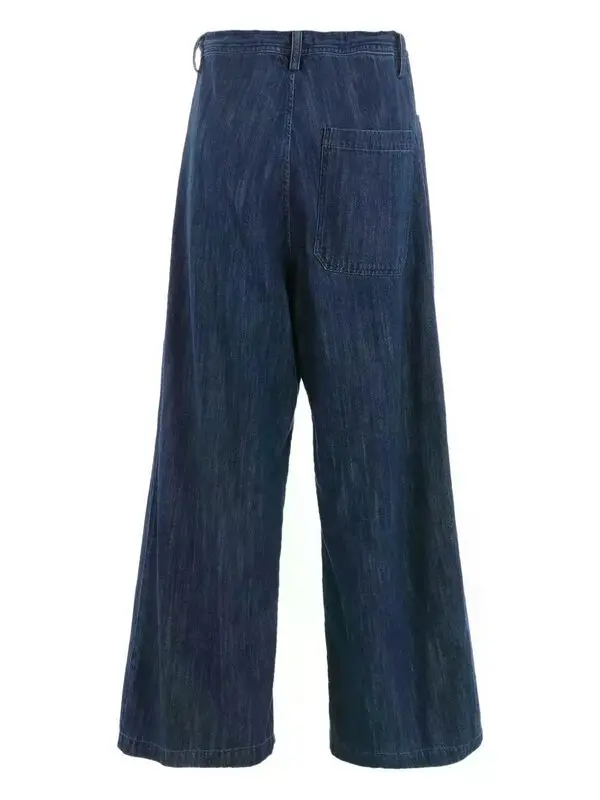 Y’s Button-fastening Straight Leg Jeans