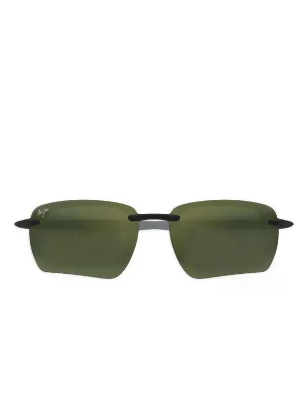 Maui Jim Rimless Geometric Sunglasses - Black