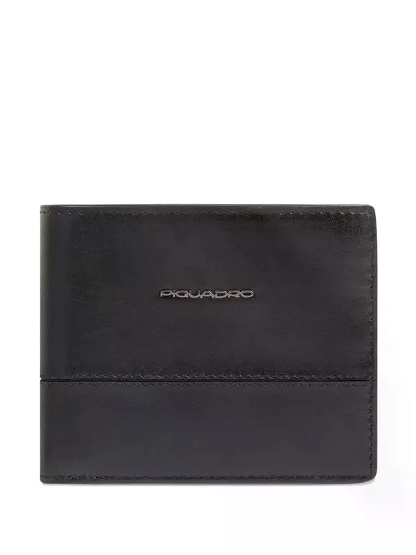 PIQUADRO Logo-plaque Wallet - Black