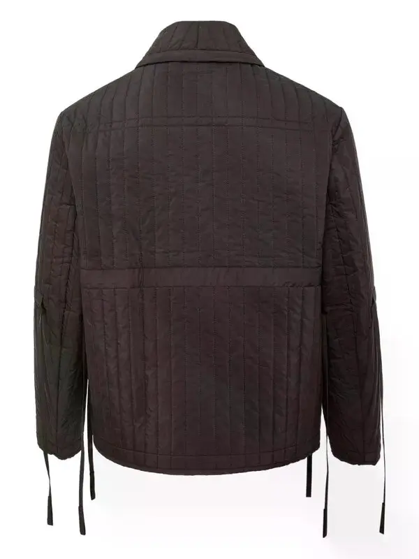 CRAIG GREEN Quilted Jacket With Tie Detailing - Brown