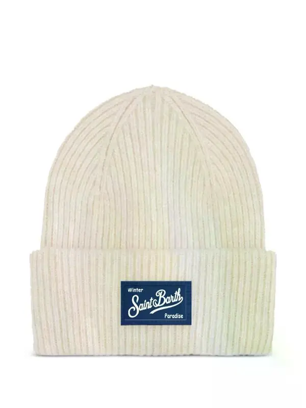 MC2 SAINT BARTH Berry Ribbed Beanie - Neutrals