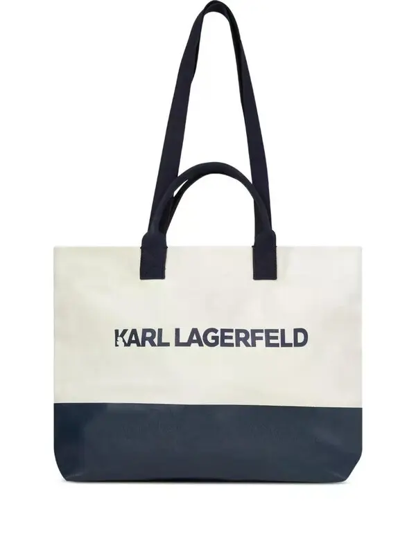 Karl Lagerfeld Logo-print Tote Bag - Neutrals